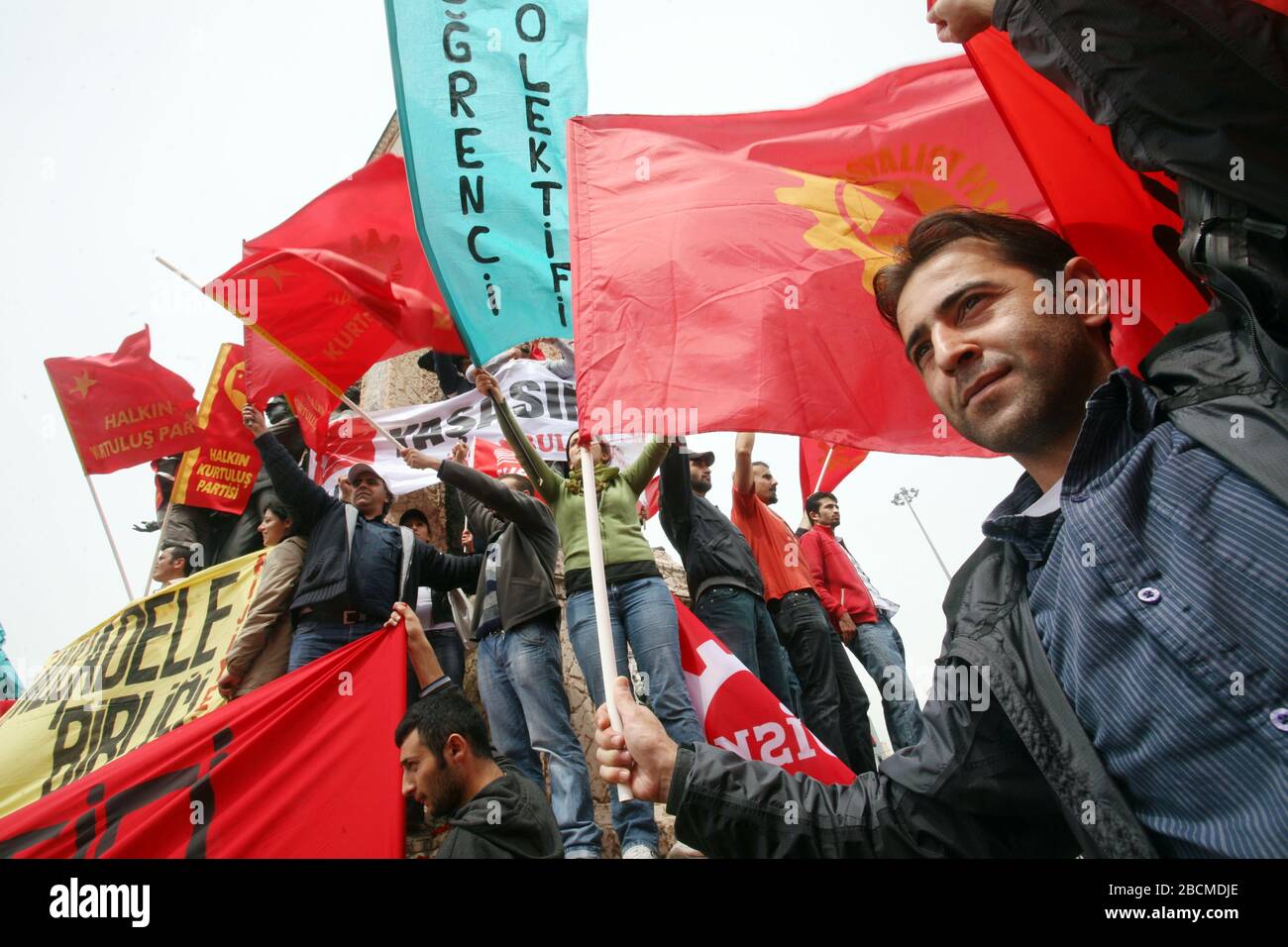 ISTANBUL, TURKEY - MAY 1: International Workers Day on May 1, 2009 in ...