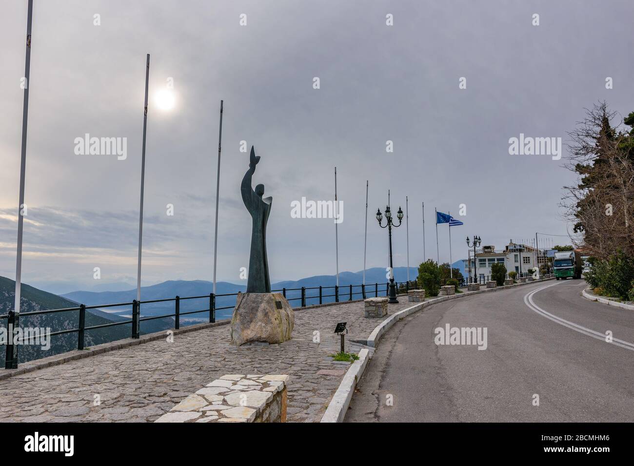 The sculpture of Prometheus a Titan, culture hero, and trickster figure ...