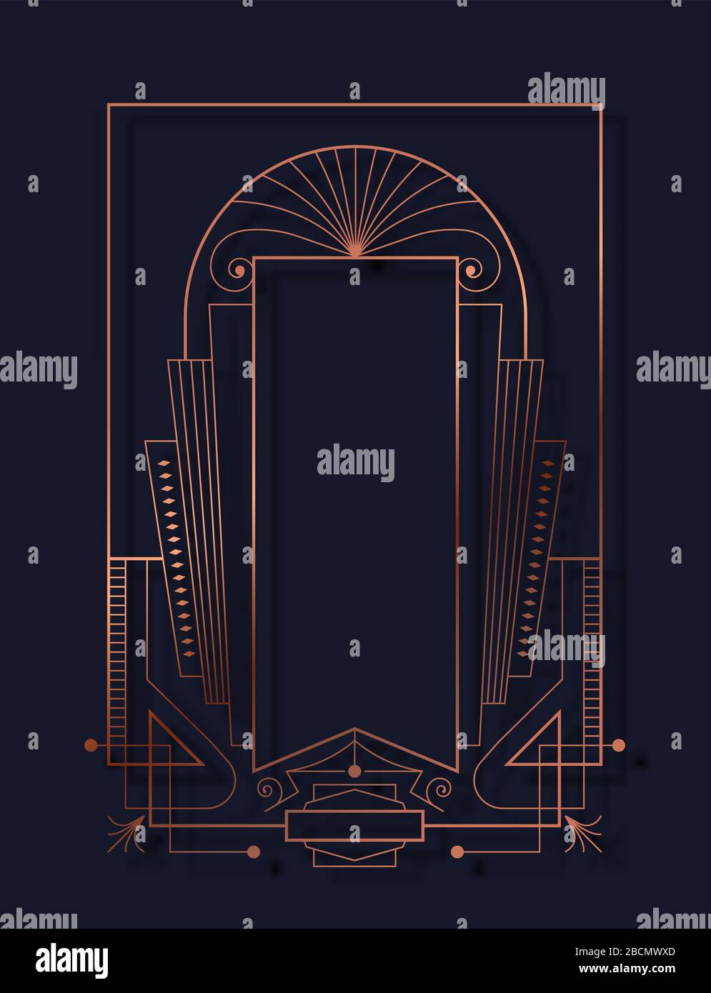 Retro style border hi-res stock photography and images - Alamy