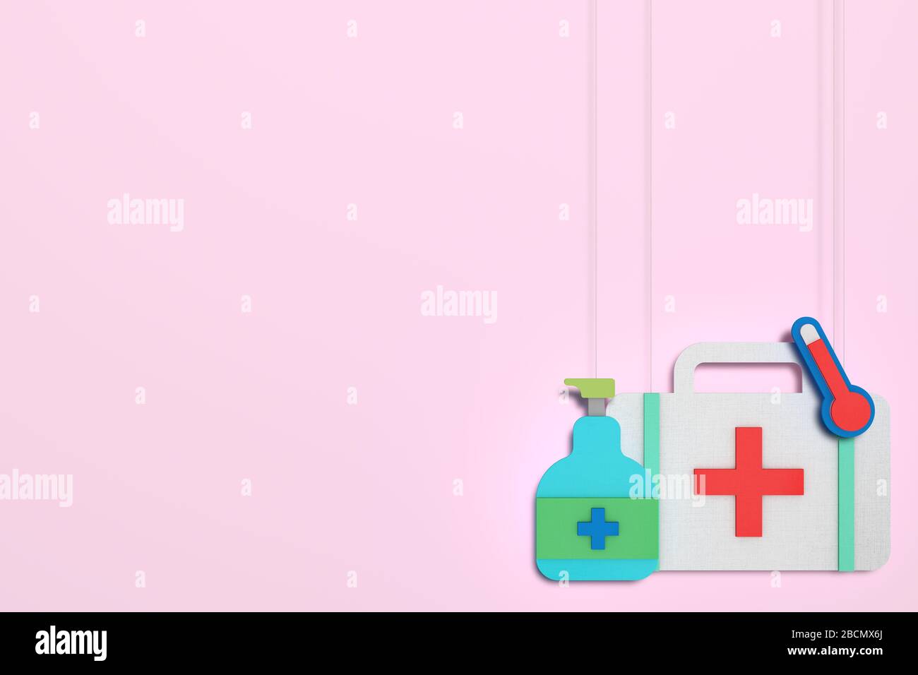 Paper craft medical equipment prevention hospital medical Stock Photo ...