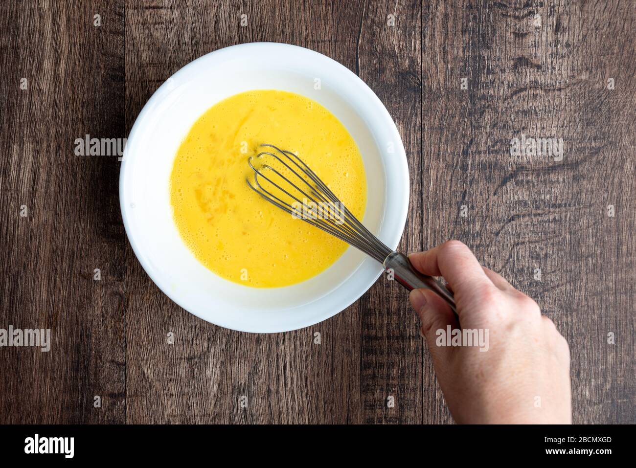 From above hand whisking hi-res stock photography and images - Alamy
