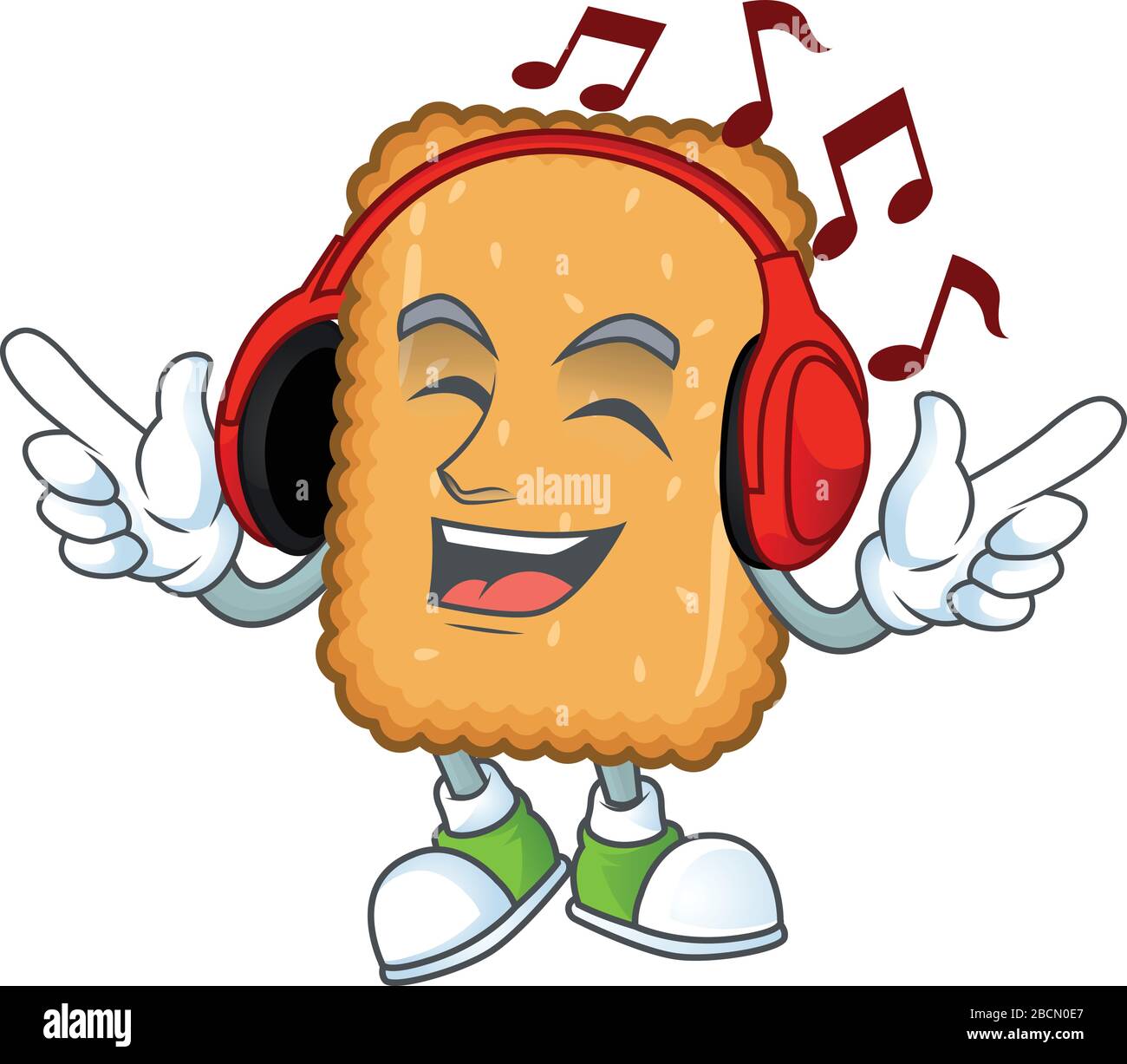 Enjoying biscuits Stock Vector Images - Alamy