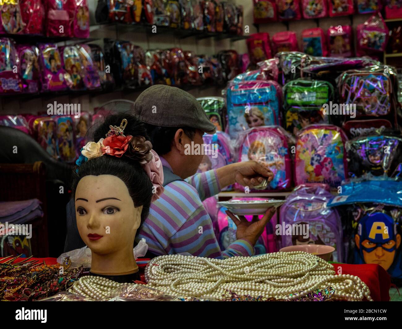 Dining with a lady and a superhero - Tha Sadet Market in Nong Khai NE ...