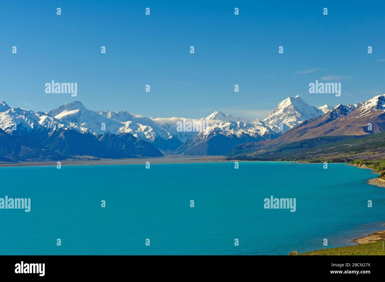 Mt Cook and the Southern Alps in New Zealand Stock Photo - Alamy