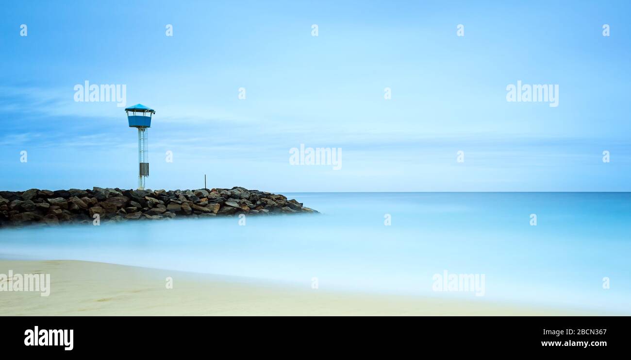 Lifeguard lookout tower at City Beach, Perth, Western Australia Stock ...