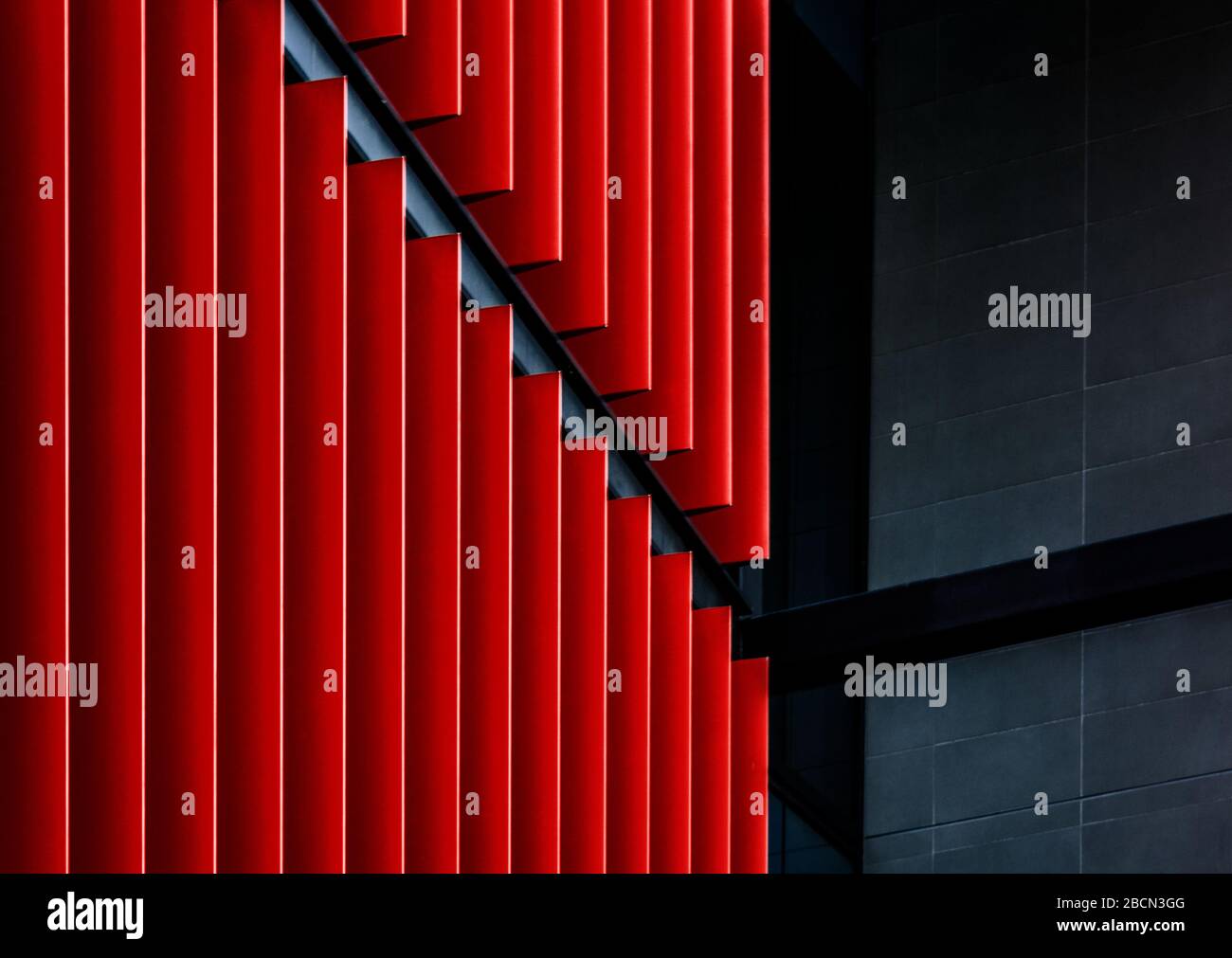 Red facade design hi-res stock photography and images - Alamy