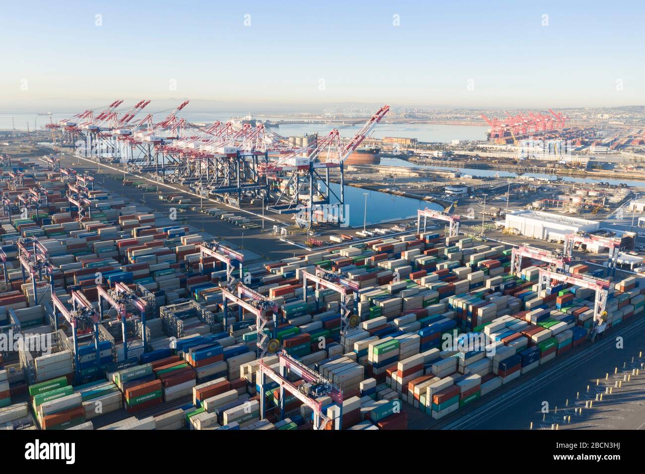 Aerial port hi-res stock photography and images - Alamy