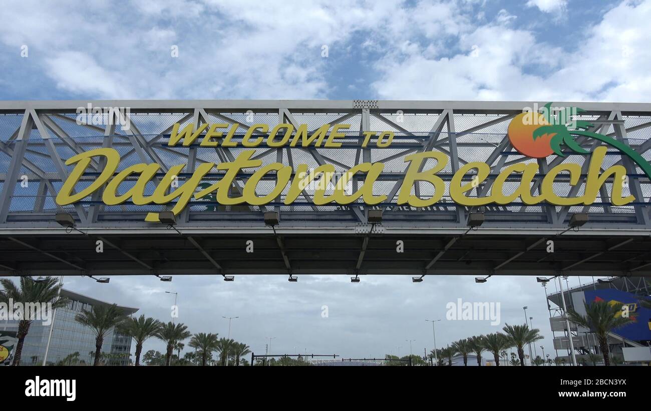 Welcome to Daytona Beach sign on International Speedway Blvd- DAYTONA ...