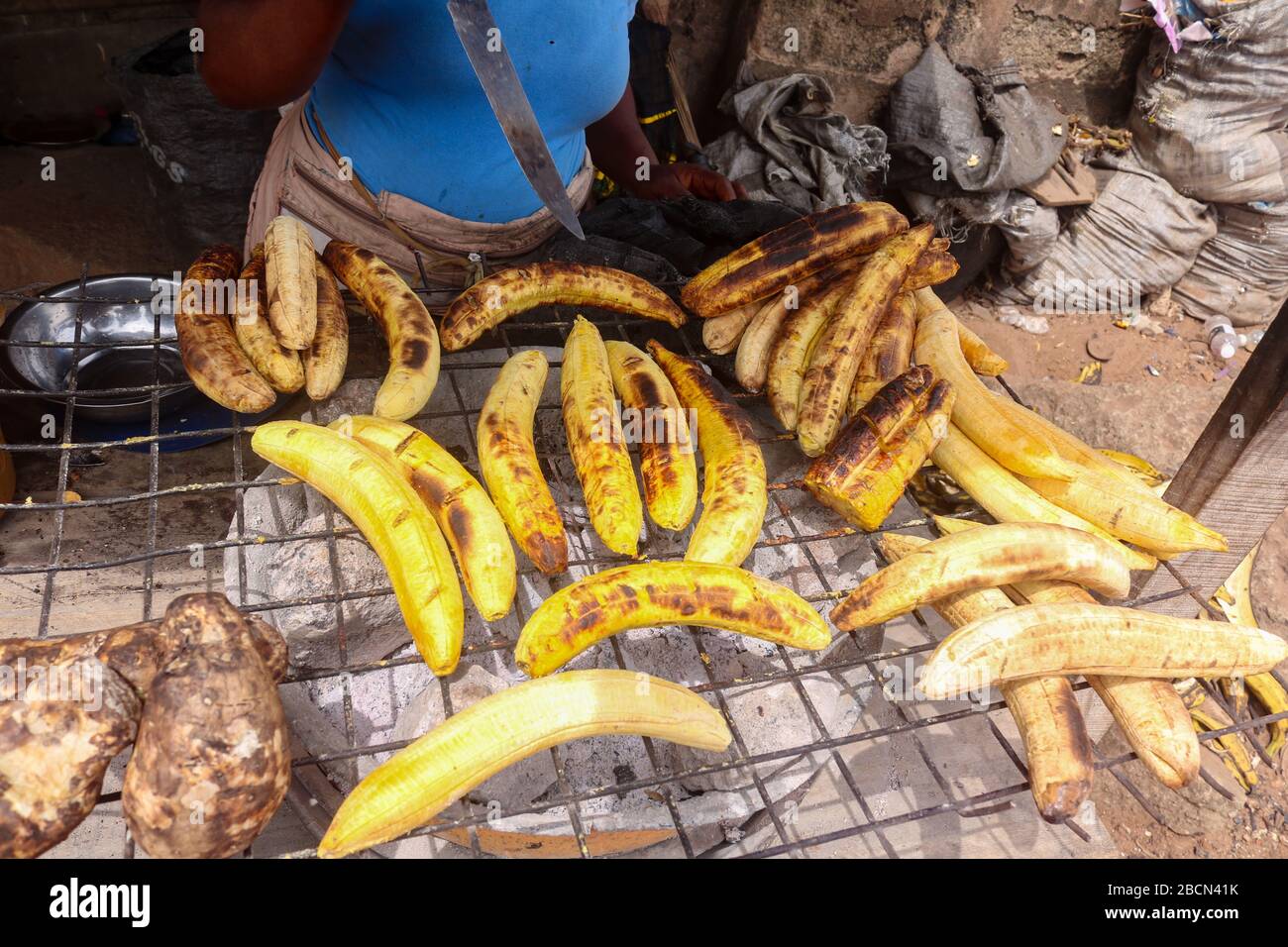 Roasted plantain nigeria hi-res stock photography and images - Alamy