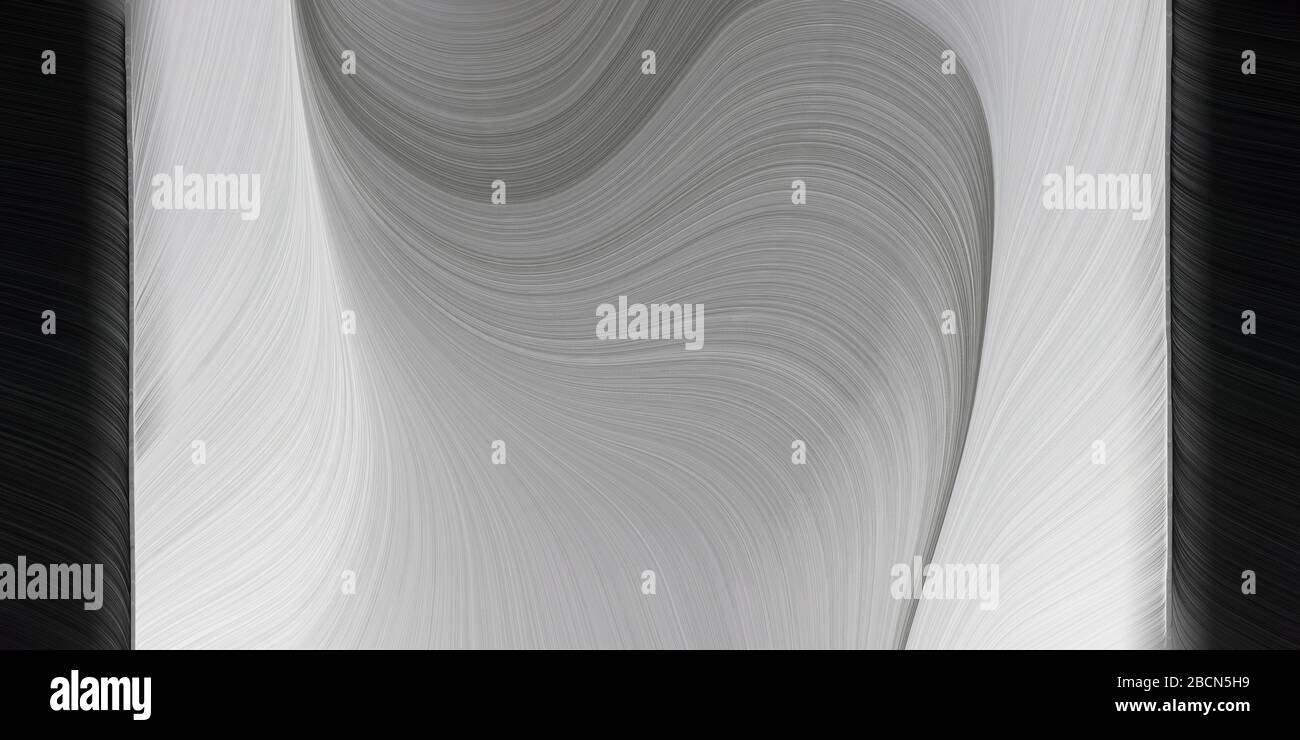 graphic design background with abstract waves design with ash gray ...