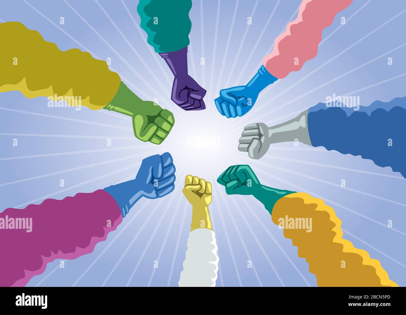 Medical team support diversity Stock Vector Images - Alamy