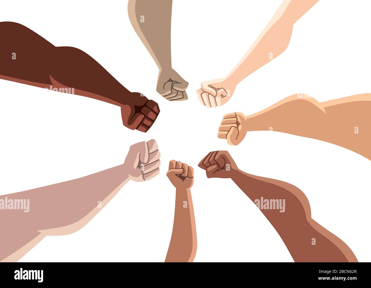 Unity of People on White Stock Vector Image & Art - Alamy