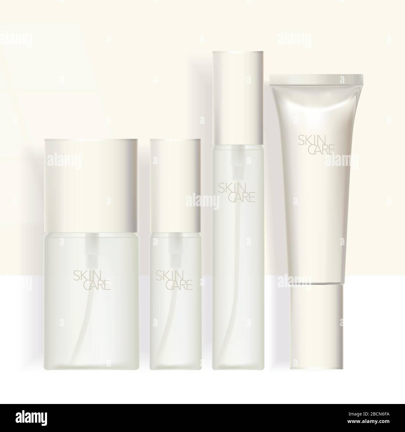 White mini set 3d Stock Vector Images - Alamy