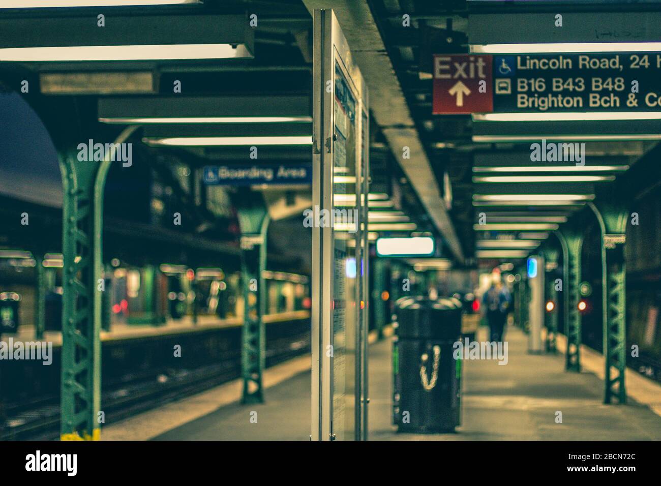 New York City subway station Stock Photo - Alamy