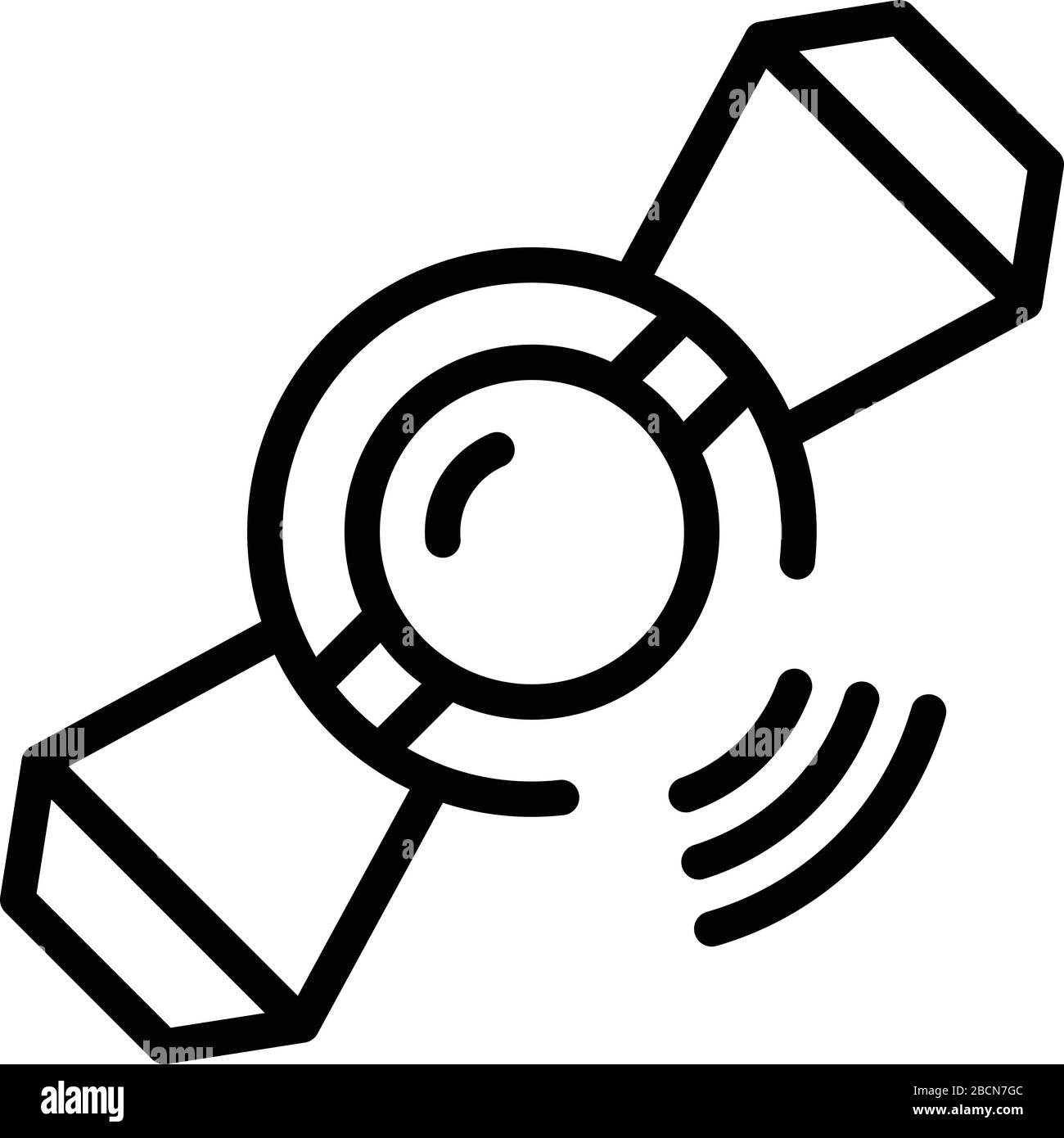 Object satellite icon, outline style Stock Vector Image & Art - Alamy