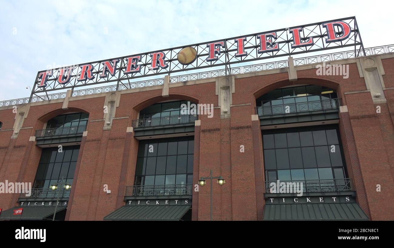 Turner Field Baseball stadium Atlanta - ATLANTA, USA - APRIL 22, 2016 ...