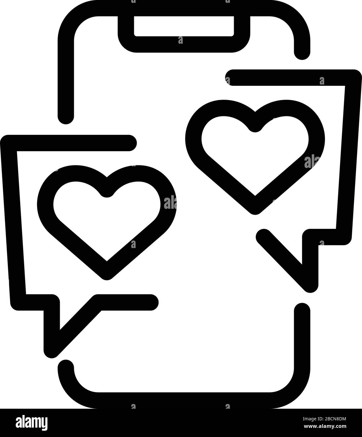 Couple loving together outline vector Cut Out Stock Images & Pictures ...