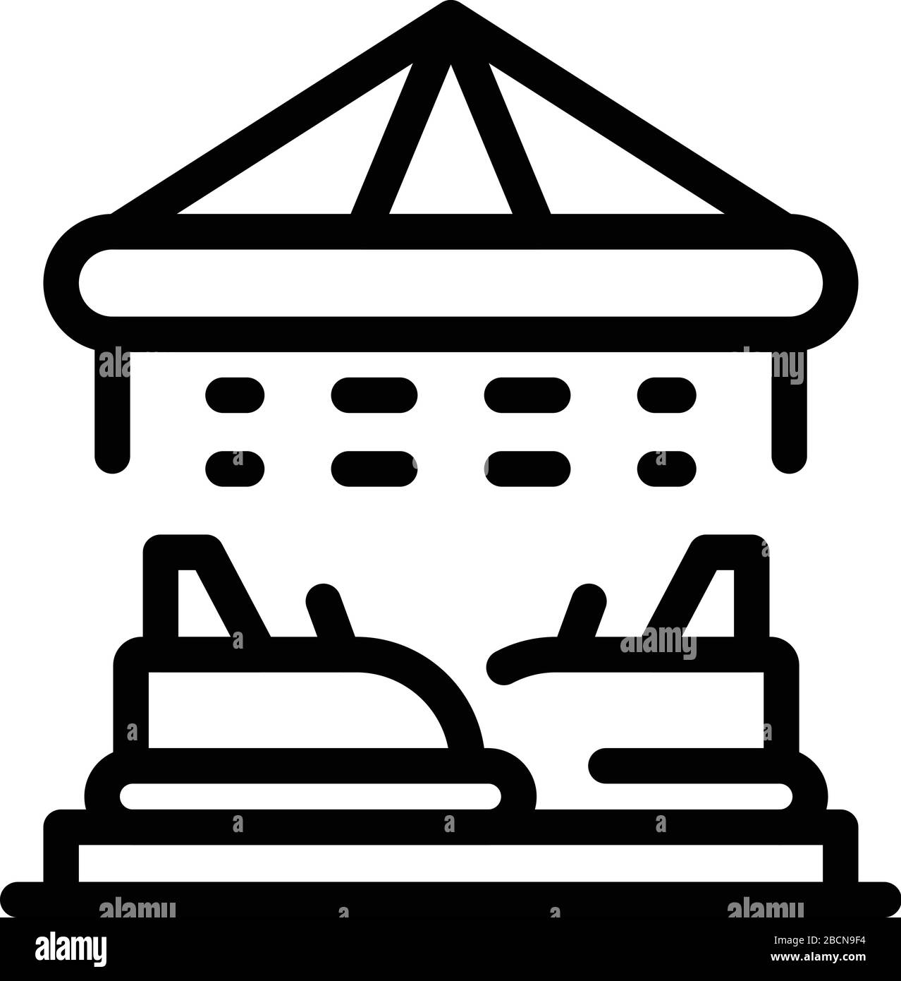 Car roller coaster icon, outline style Stock Vector Image & Art - Alamy