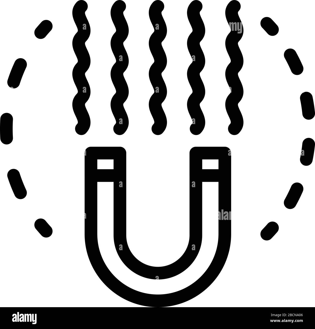 Magnet gravity icon, outline style Stock Vector Image & Art - Alamy