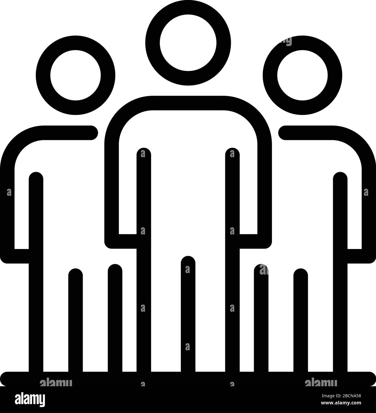 Friendship affection icon, outline style Stock Vector Image & Art - Alamy