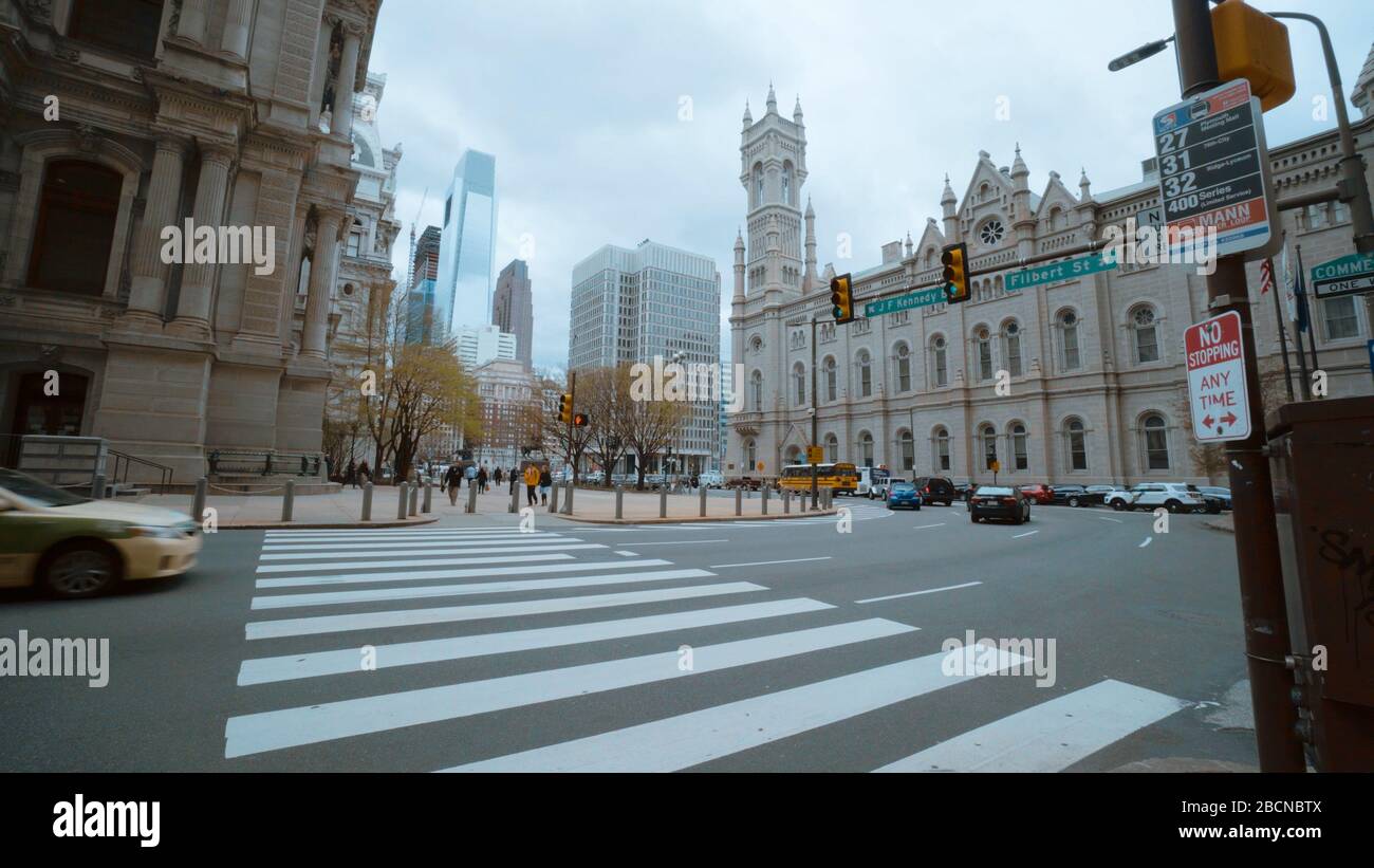 Philadelphia street corner with Masonic Temple - travel photography ...