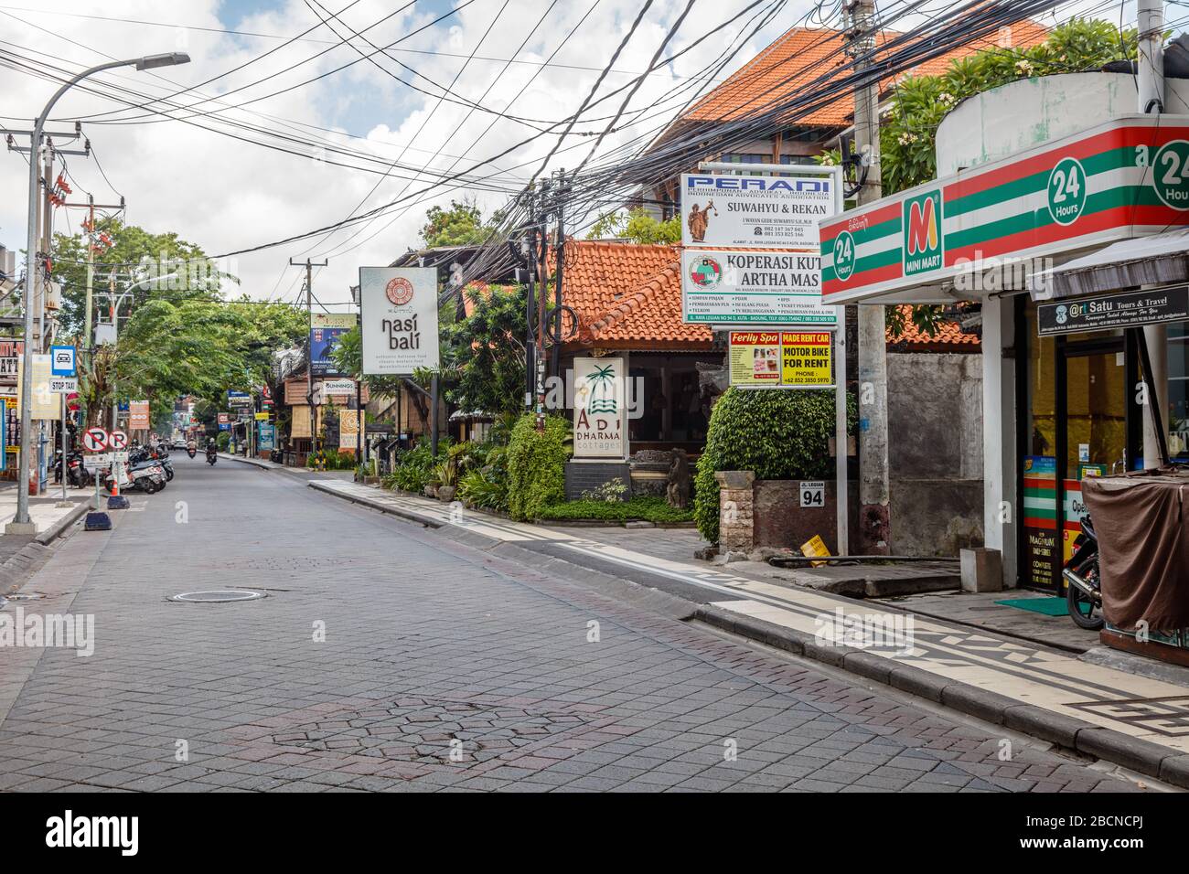 Empty legian street hi-res stock photography and images - Alamy