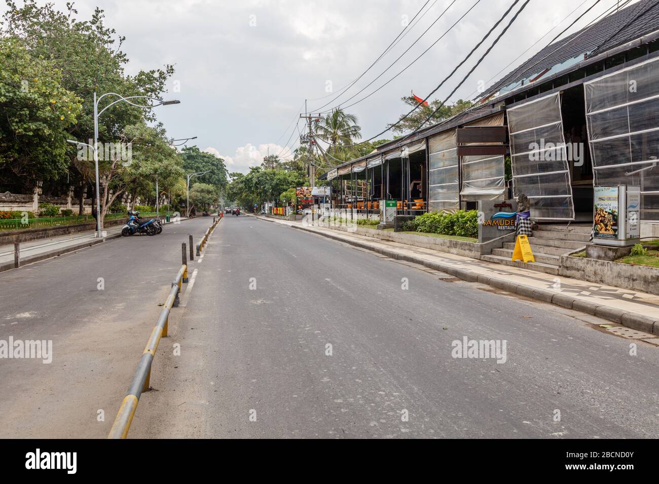 April, 05, 2020. Empty streets of Bali. No tourists due to COVID-19 ...