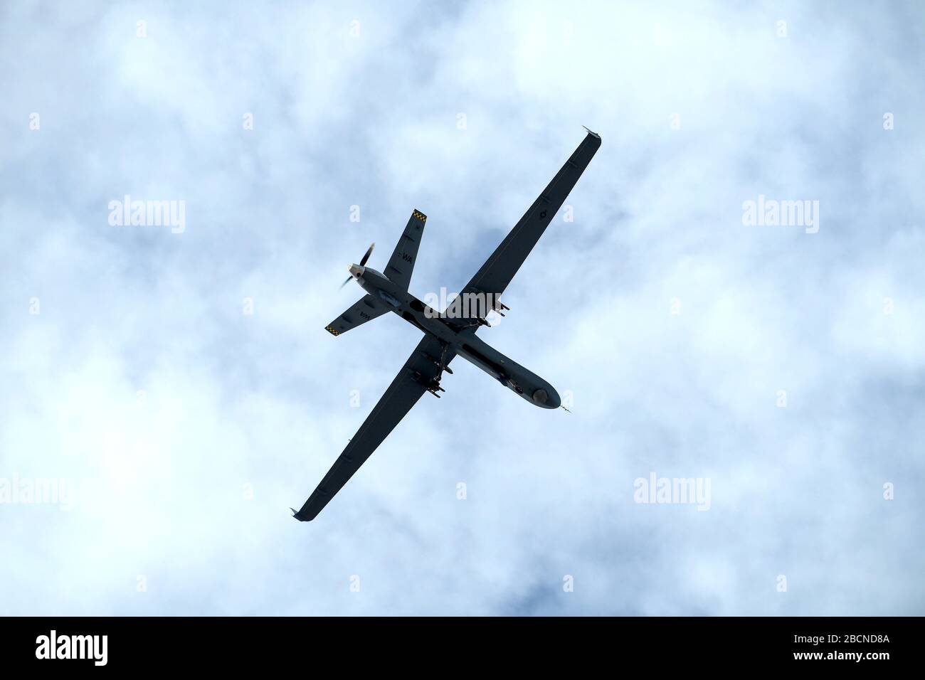 The MQ-9 Reaper flies a sunrise training mission over Creech Air Force ...