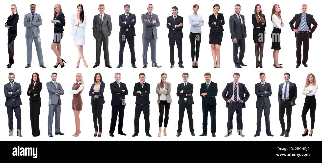 successful business people isolated on white background Stock Photo - Alamy