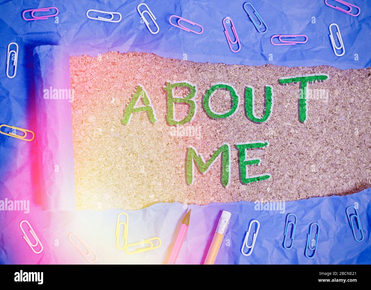 Writing note showing About Me. Business concept for telling someone ...