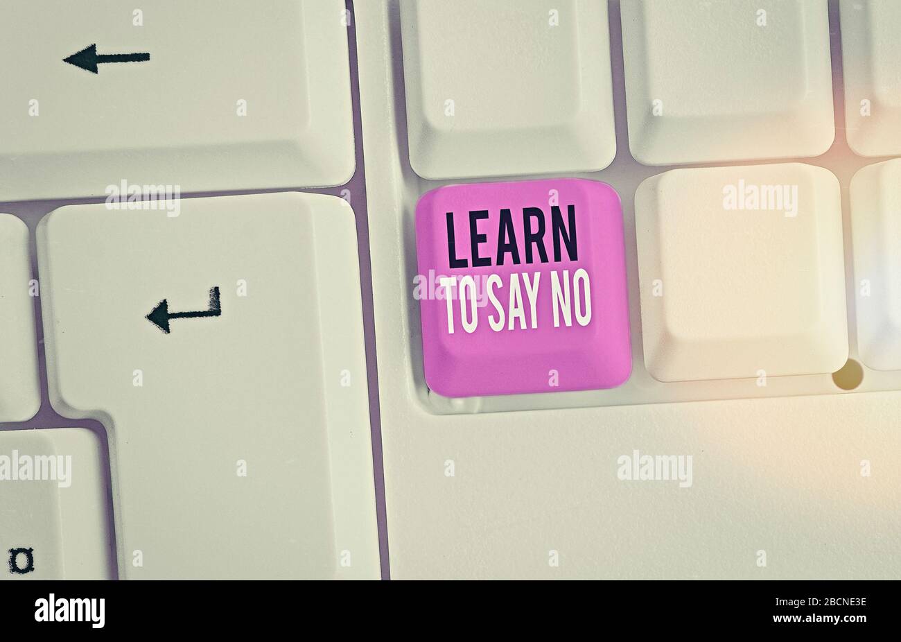 Writing Note Showing Learn To Say No Business Concept For Decline Or Refuse Few Things Before