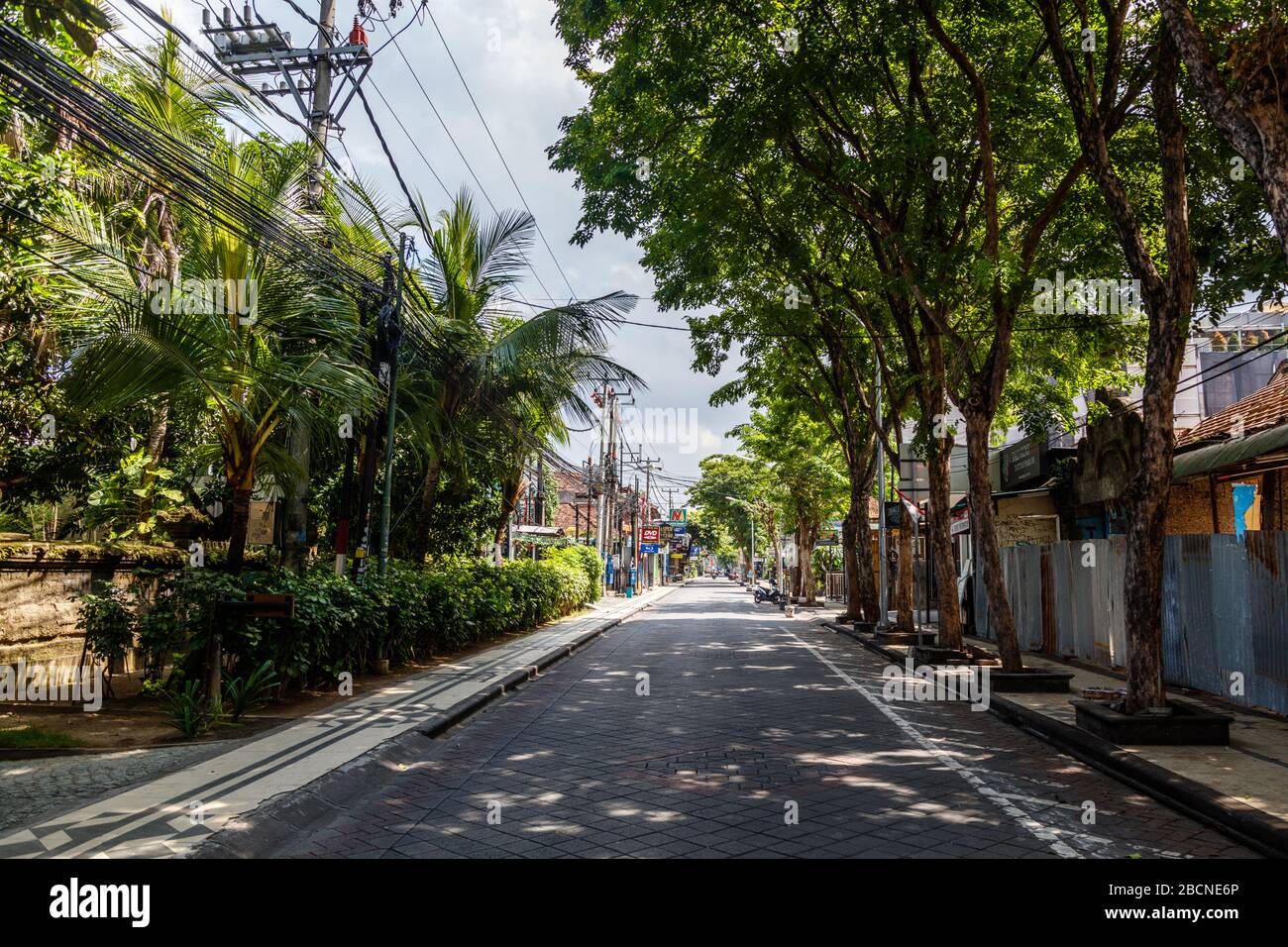 April, 05, 2020. Empty streets of Bali. No tourists due to COVID-19 ...