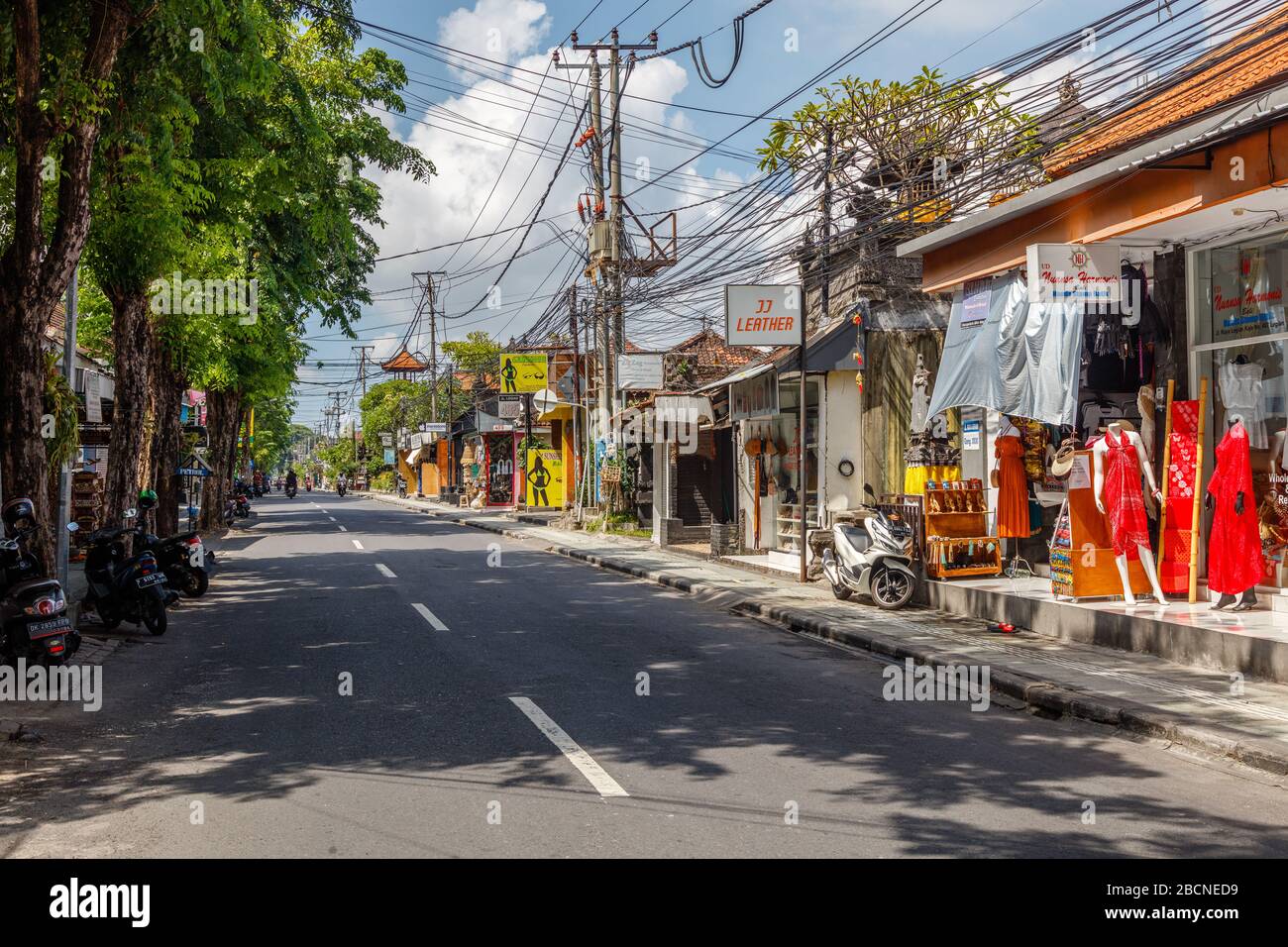 April, 05, 2020. Empty streets of Bali. No tourists due to COVID-19 ...