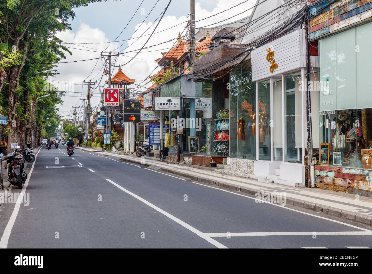 April, 05, 2020. Empty streets of Bali. No tourists due to COVID-19 ...