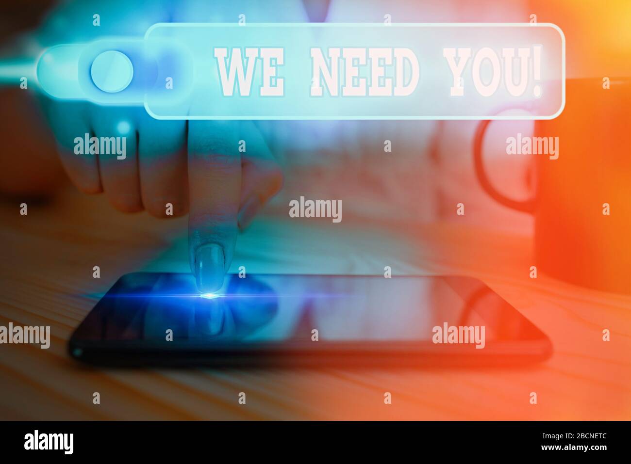 Text sign showing We Need You. Business photo showcasing to fulfill the ...