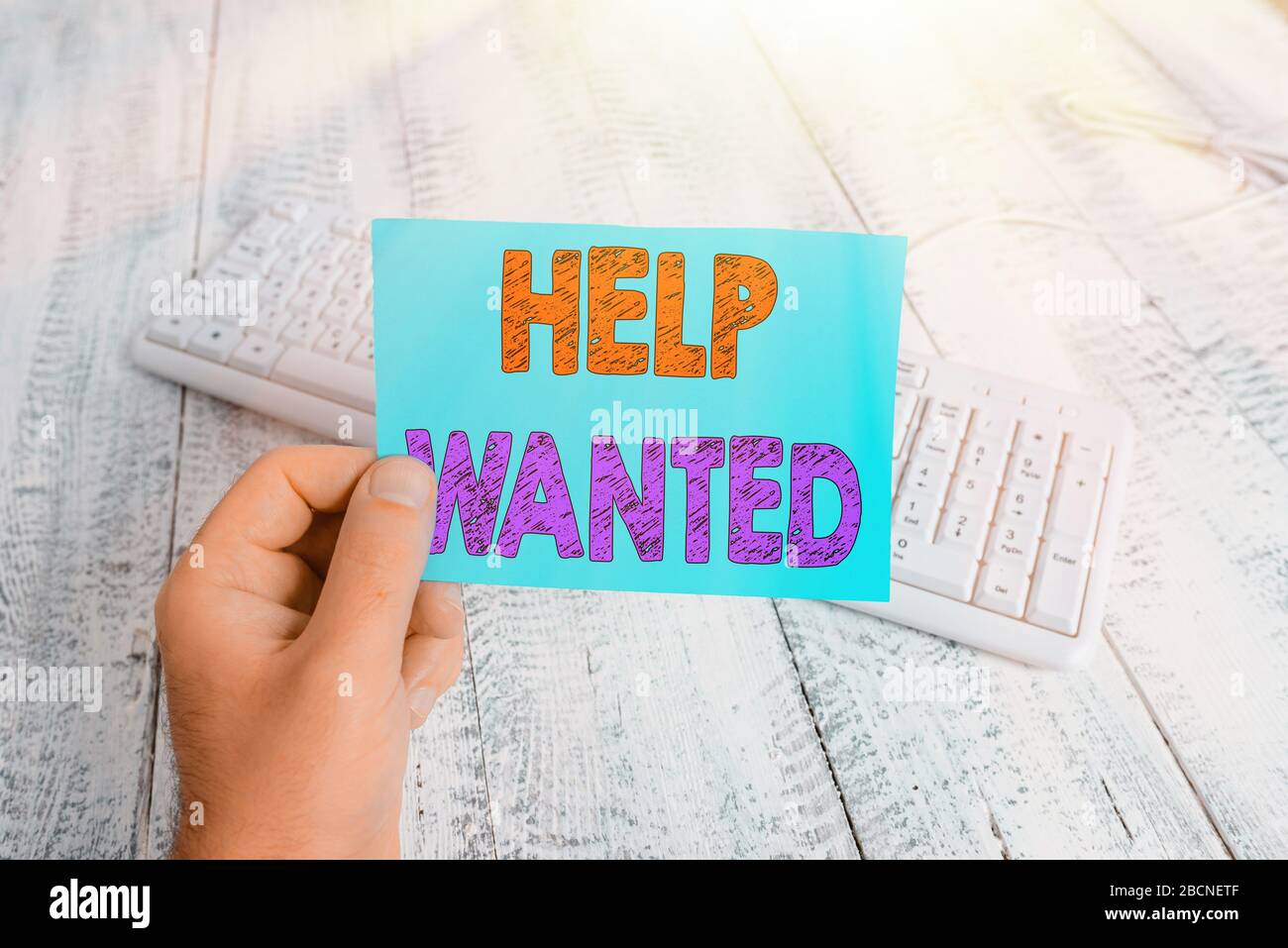Handwriting text writing Help Wanted. Conceptual photo An ad in the ...