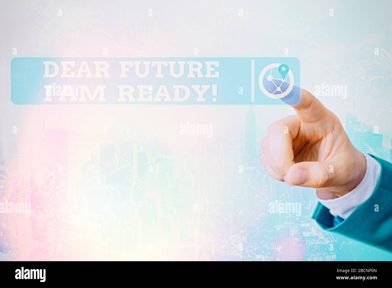 Writing note showing Dear Future I Am Ready. Business concept for ...