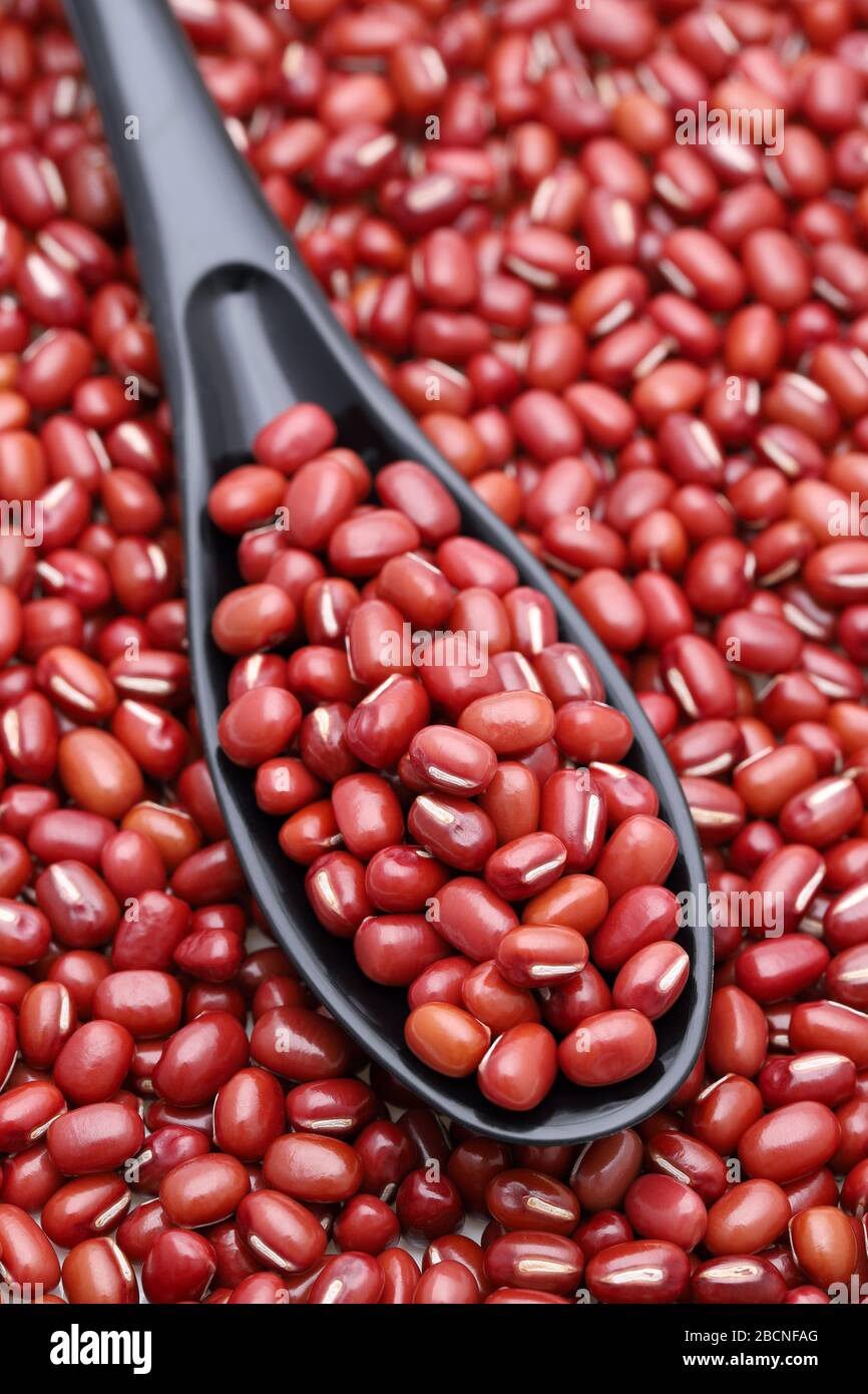 Adzuki beans also azuki or aduki hi-res stock photography and images - Alamy