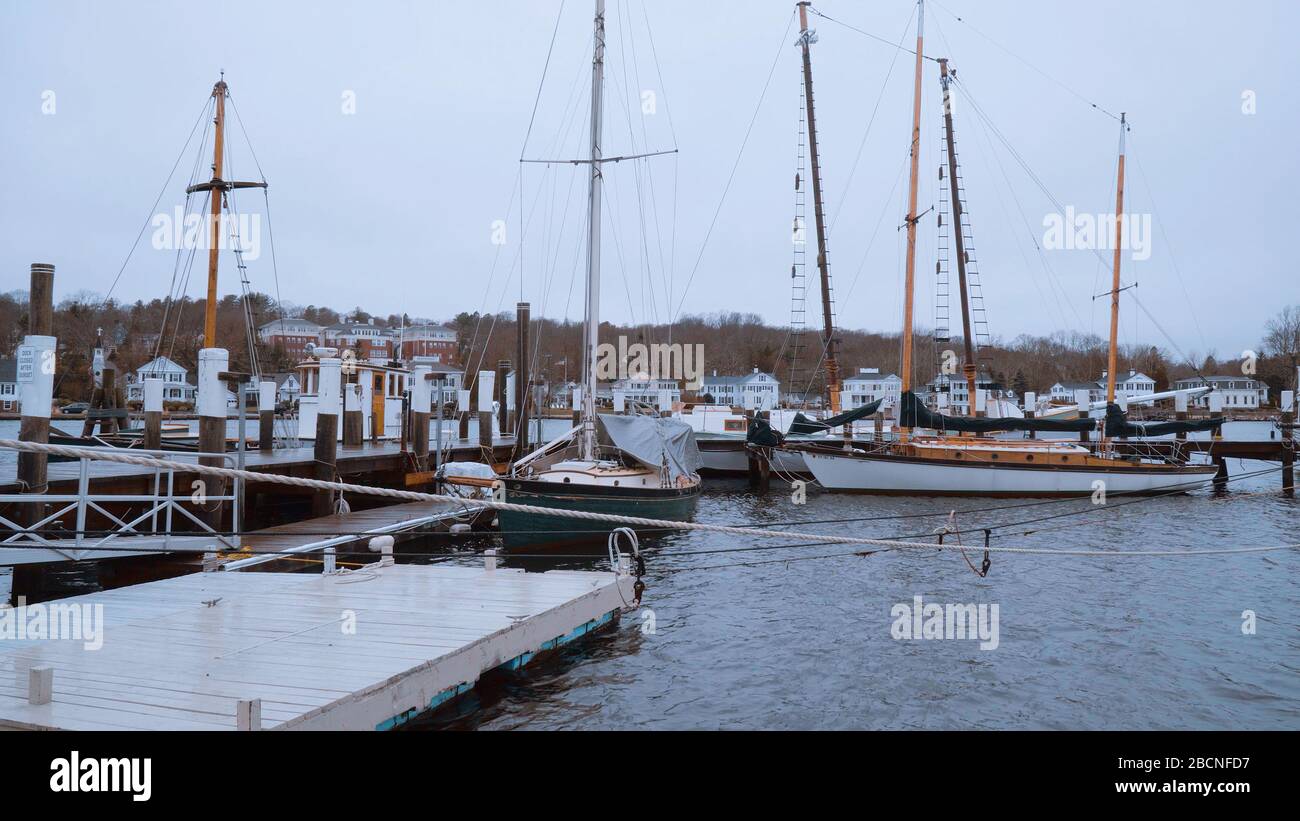 Beautiful boats at Mystic Seaport - travel photography Stock Photo - Alamy