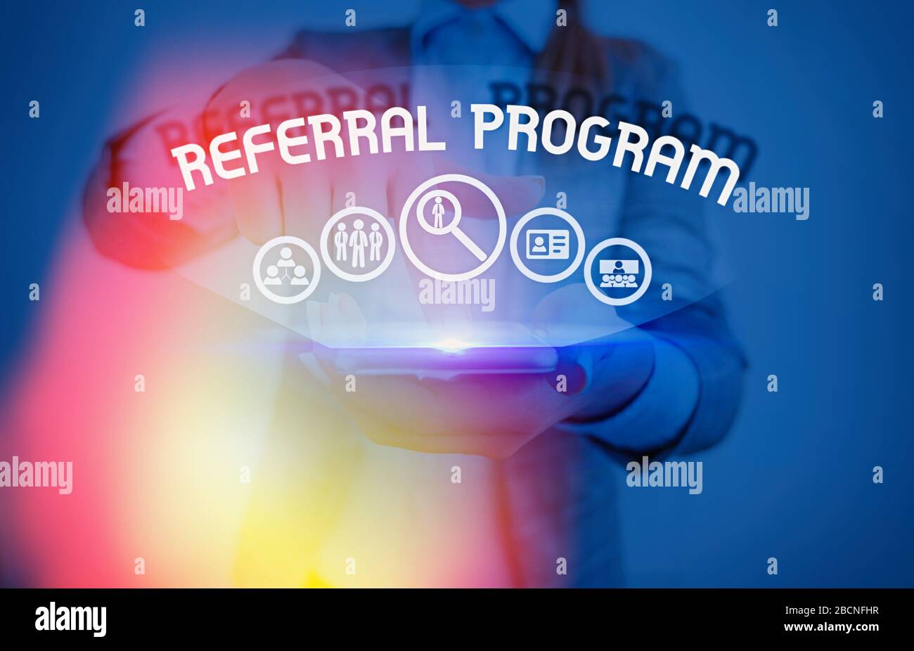 Conceptual hand writing showing Referral Program. Concept meaning ...