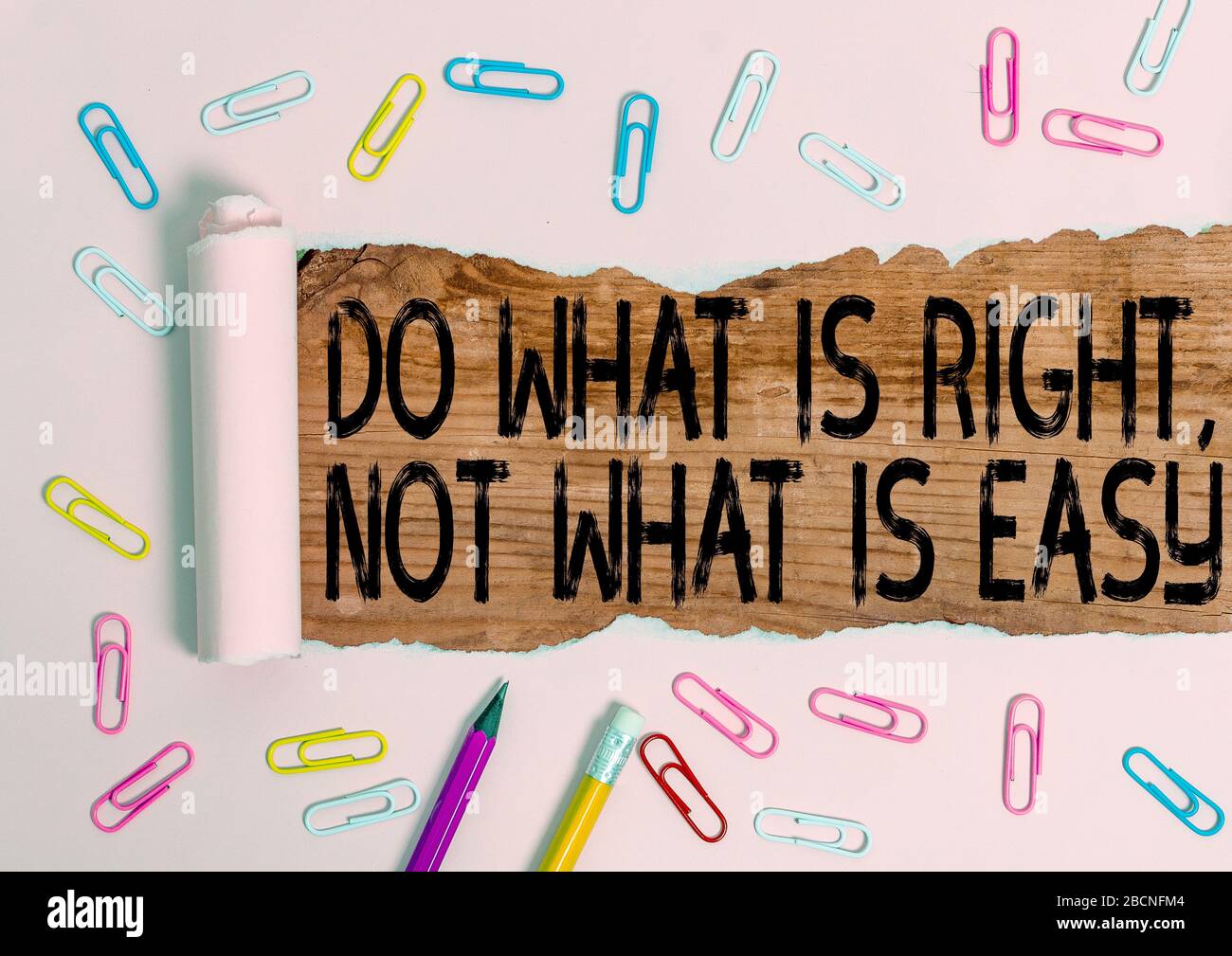 Conceptual hand writing showing Do What Is Right Not What Is Easy ...