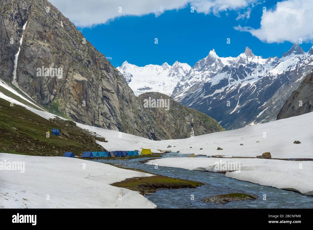 The amazing trek to hampta pass himalaya himachal pradesh india Stock ...