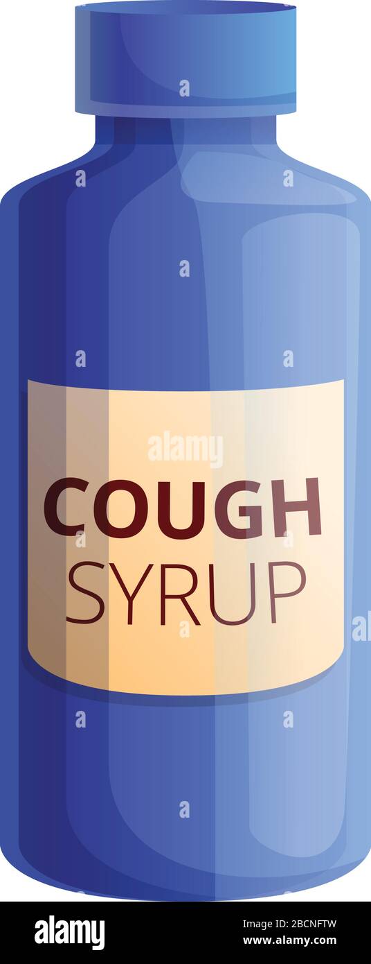 Drugstore cough syrup icon. Cartoon of drugstore cough syrup vector ...
