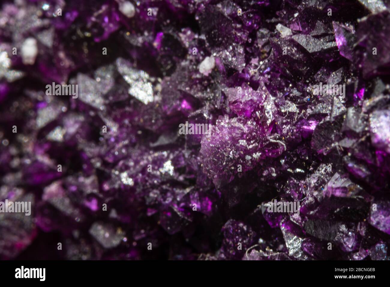 Detail of the kammererite mineral Stock Photo - Alamy