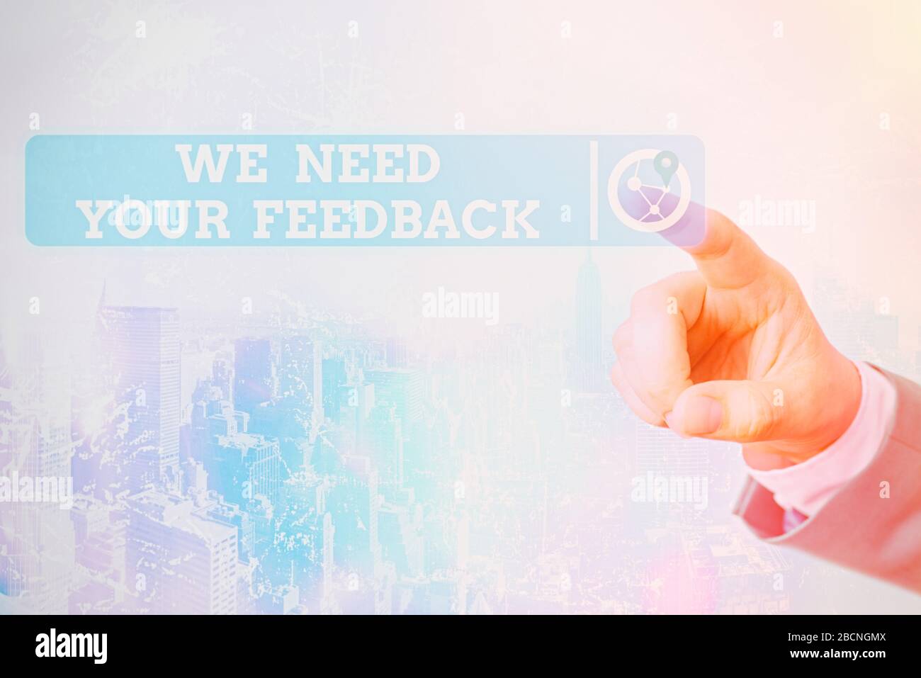 Writing note showing We Need Your Feedback. Business concept for ...