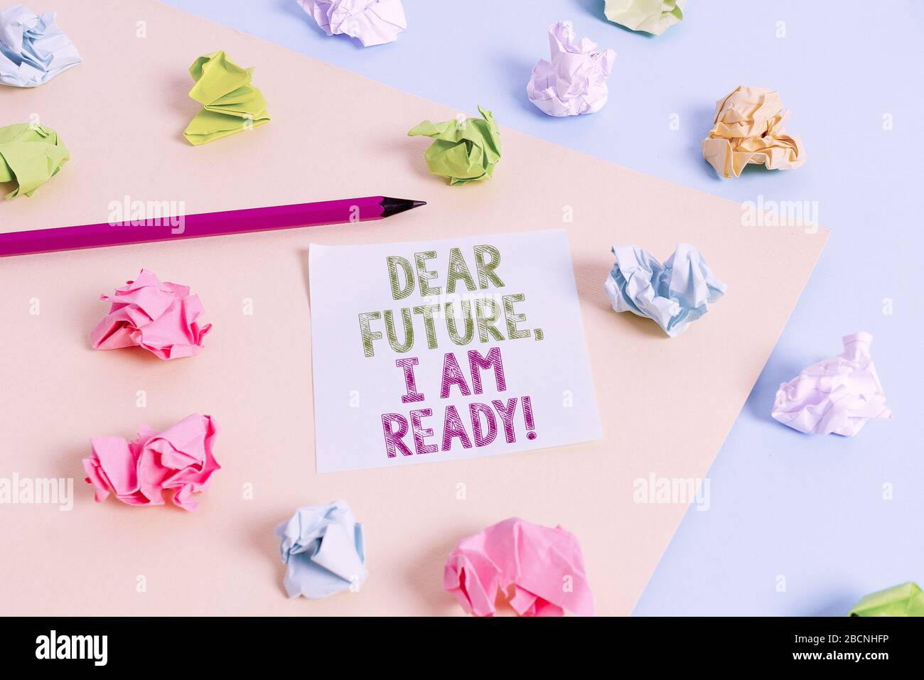 Text sign showing Dear Future I Am Ready. Business photo showcasing ...