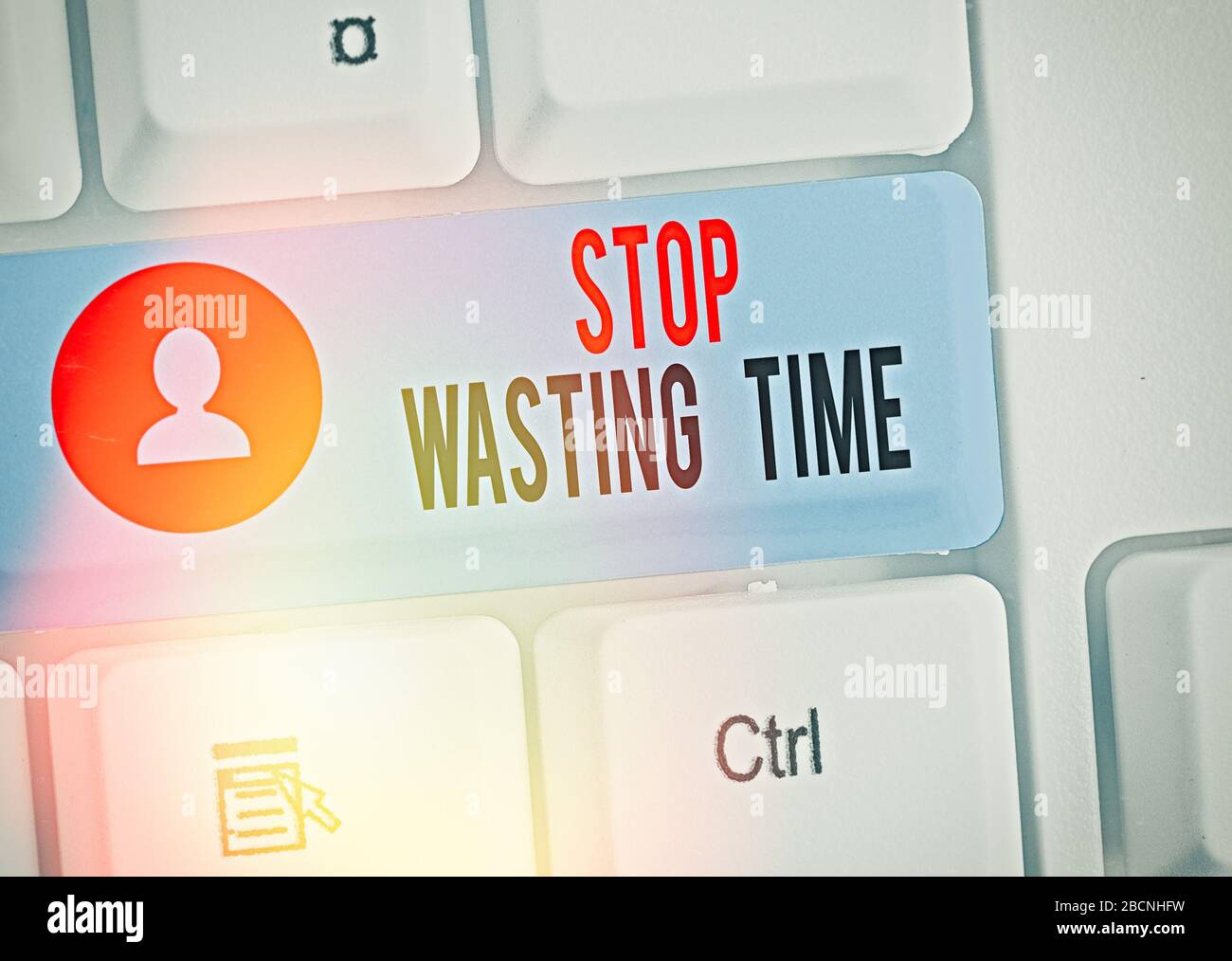 Word writing text Stop Wasting Time. Business photo showcasing advising ...