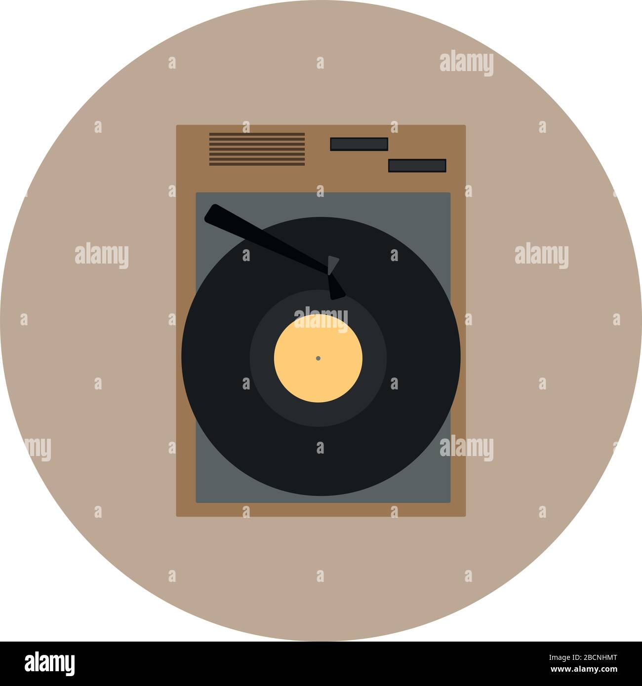 Single disc player Stock Vector Images - Alamy