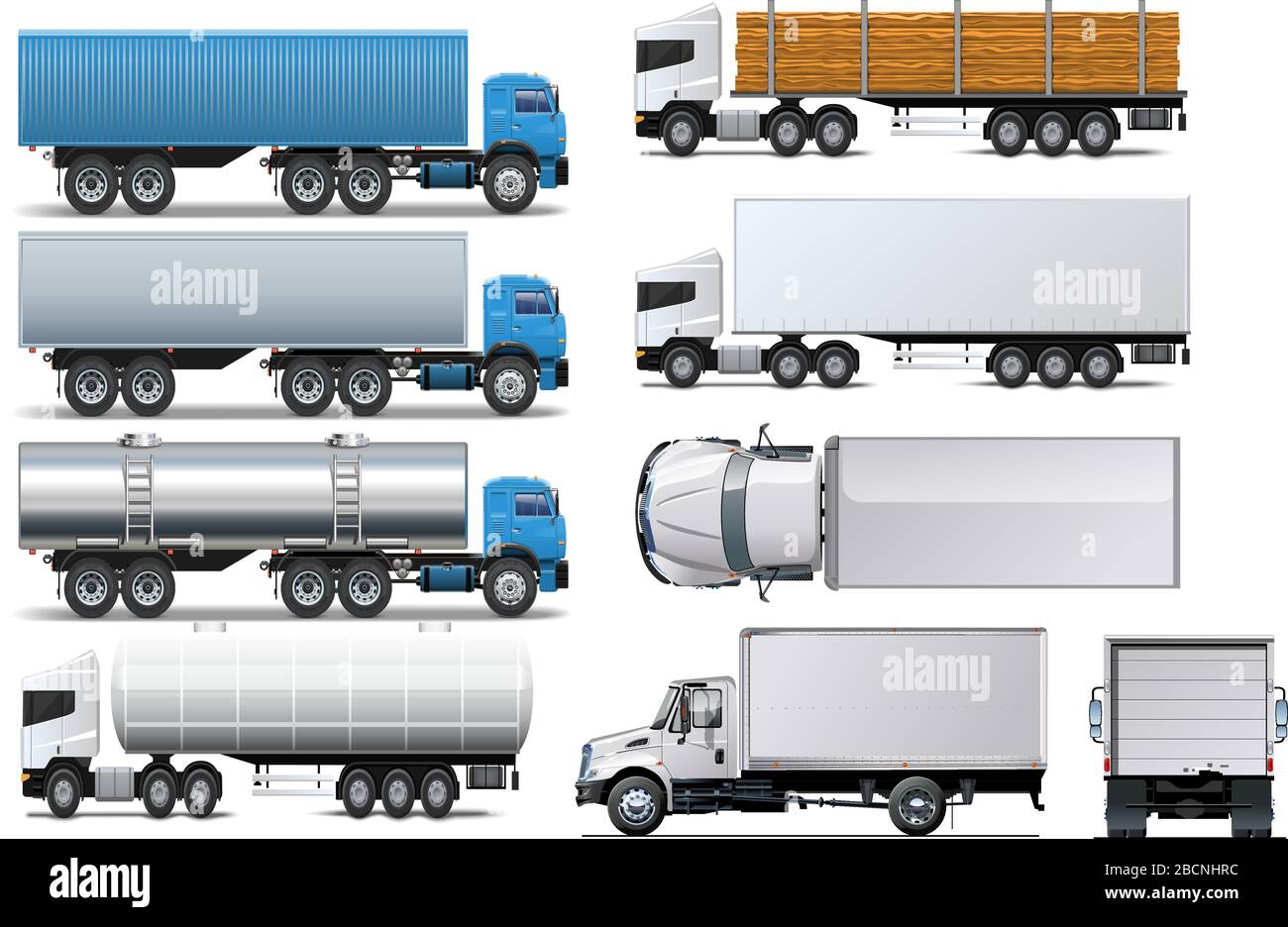 Container lorry side Stock Vector Images - Alamy