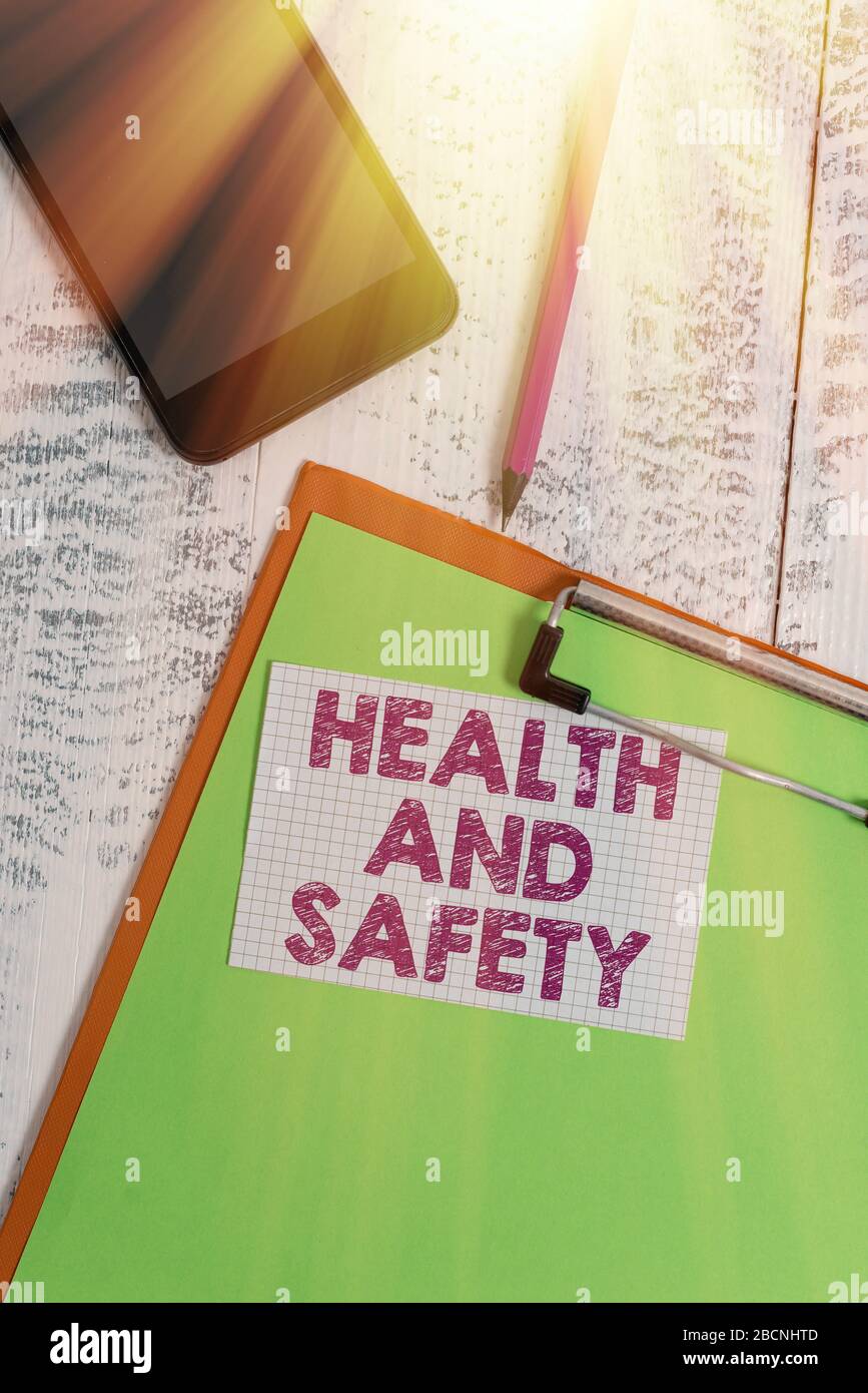Word writing text Health And Safety. Business photo showcasing ...